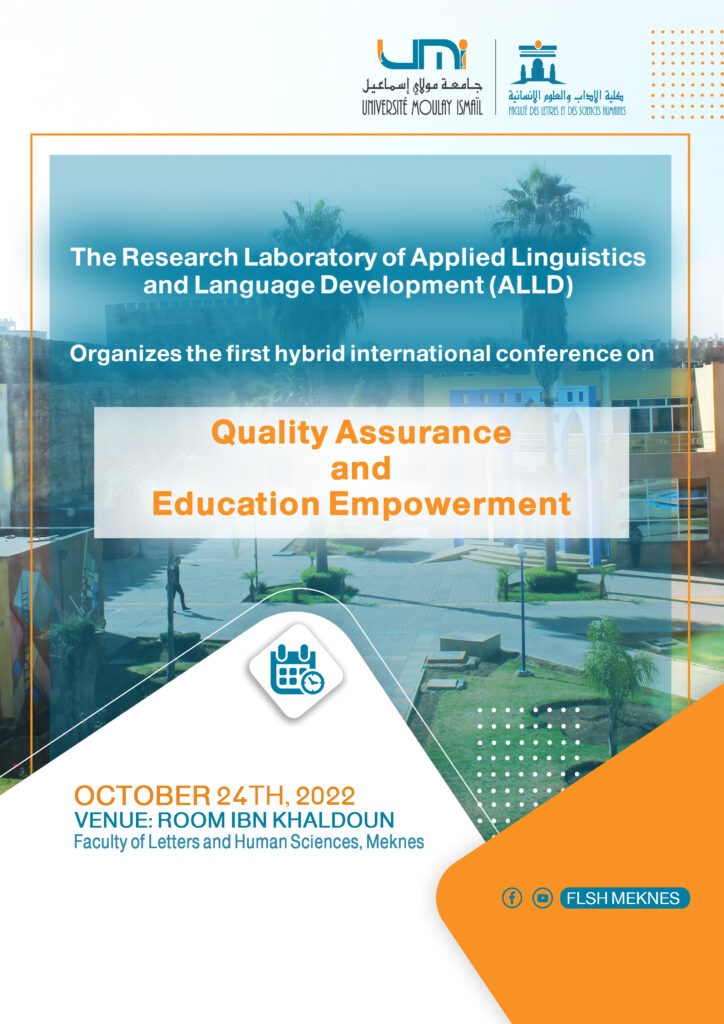 the first hybrid international conference on Quality Assurance and ...